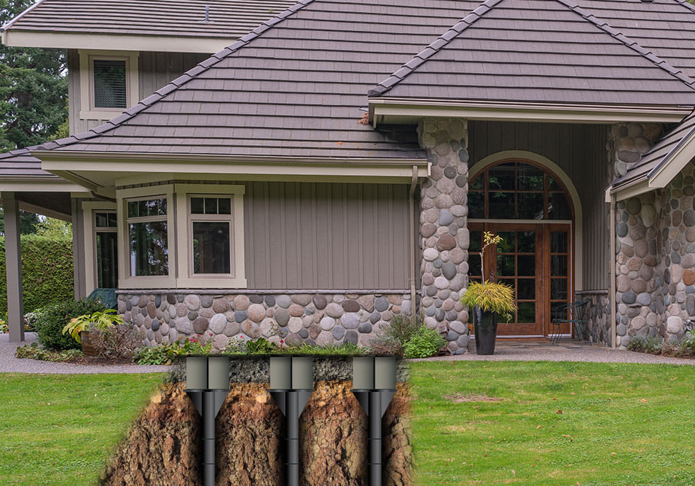 Double Wall Single Steel Pier - Home Foundation Repairs